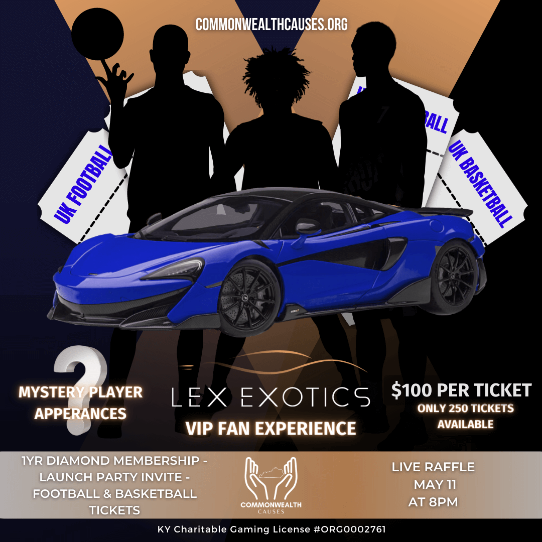 The Lex Exotics Cars & Cats VIP Fan Experience | Commonwealth Causes