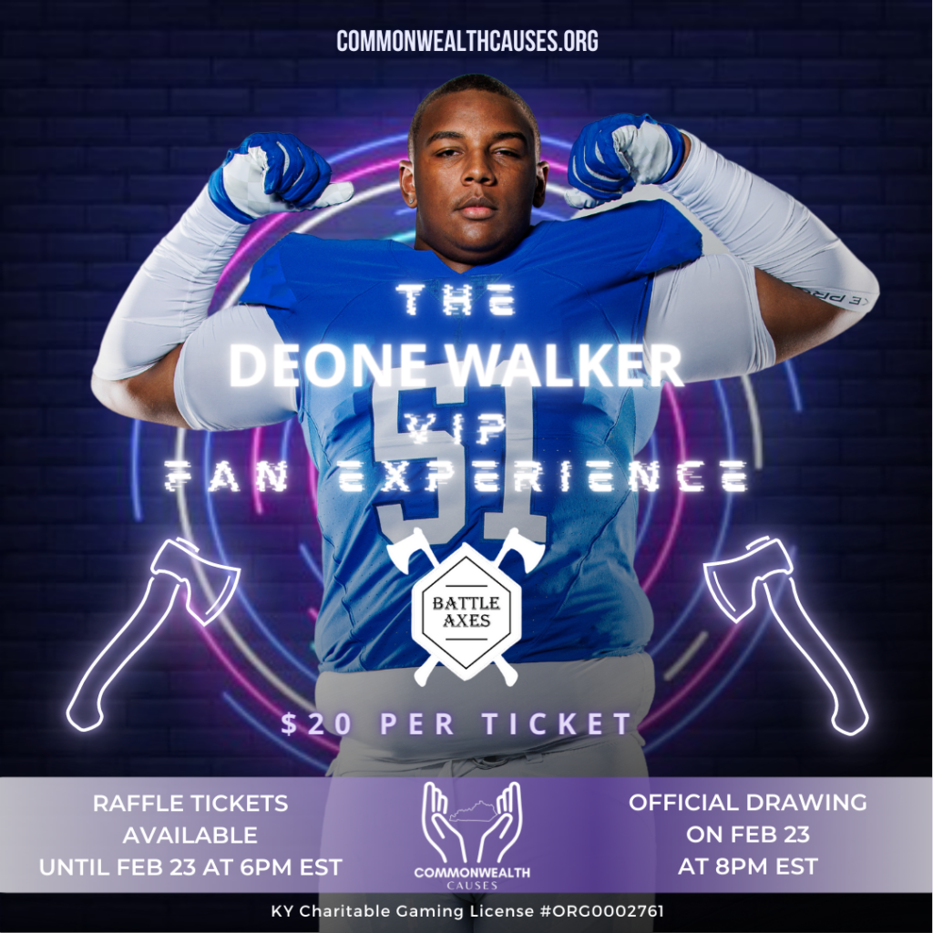 Deone Walker VIP Football Fan Experience | Commonwealth Causes